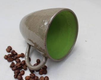 Green coffee mugs | Etsy