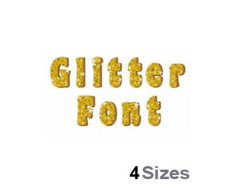 Glitter font | Etsy