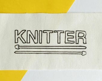 Knitting patch | Etsy