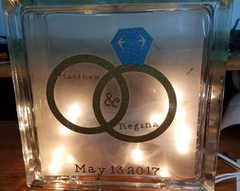 Glass block lights | Etsy