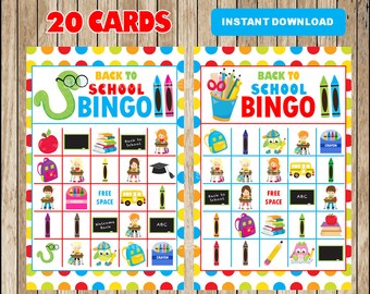 Printable 20 Emoji Bingo Cards printable Emojis Bingo game