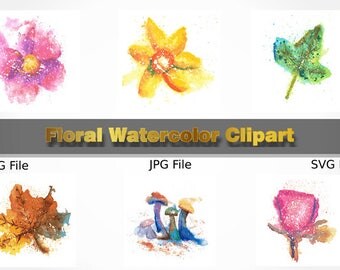 Watercolor svg | Etsy
