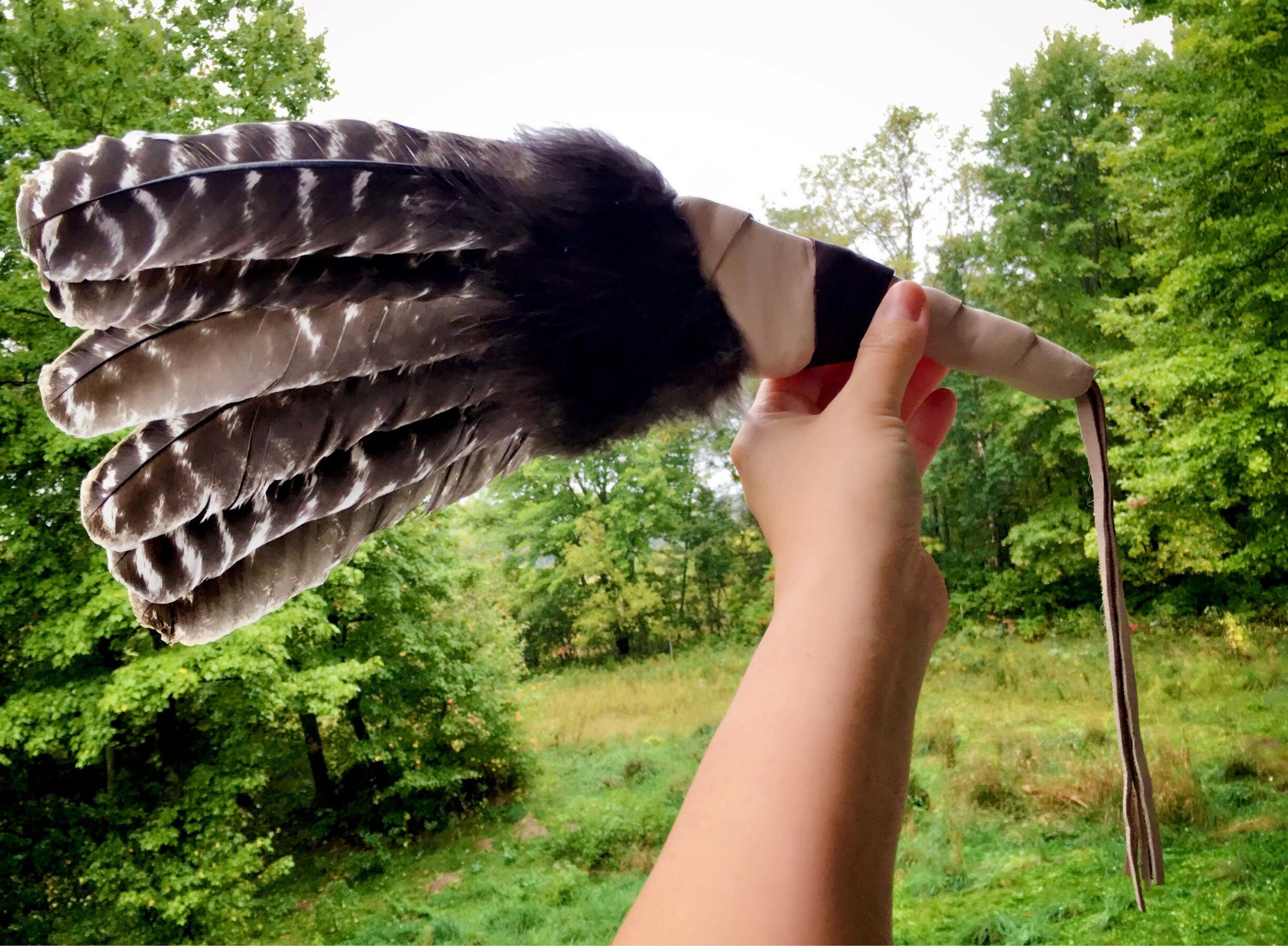 Native American Feather Fan - Smudge Fan - Powwow Fan - Prayer Fan ...