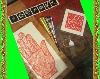 Henna stencil | Etsy