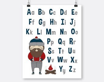 Camping alphabet | Etsy