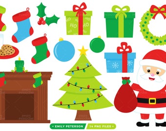 Santa claus clipart | Etsy