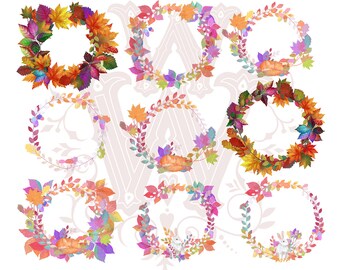 Wreath clipart | Etsy