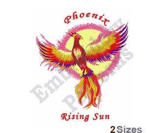Phoenix Rising Cross Stitch Pattern Golden Fire Ice