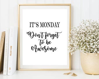 Forget to be awesome | Etsy