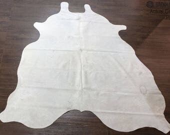 White cowhide rug | Etsy