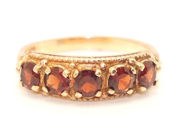 Antique garnet ring | Etsy