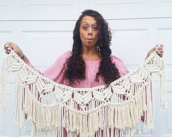 Macrame banner | Etsy