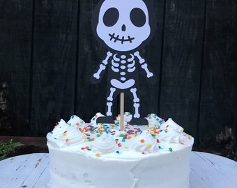 Skeleton cake topper | Etsy