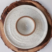 White & Speckled Handmade Pottery / Ceramics by BlancPottery
