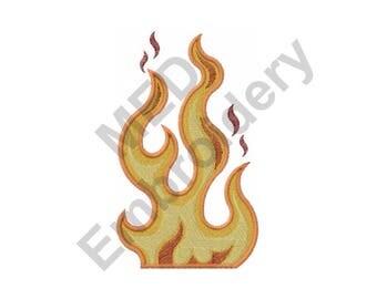 Flame embroidery | Etsy