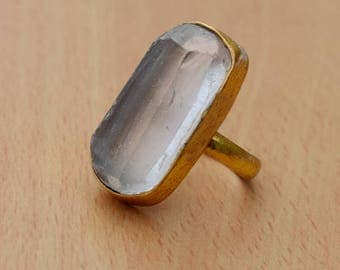 Gold plated ring | Etsy