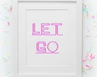 Pink neon sign | Etsy