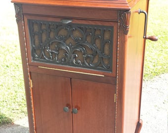 Record player cabinet | Etsy