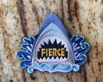 Shark patch | Etsy