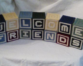 Alphabet blocks | Etsy