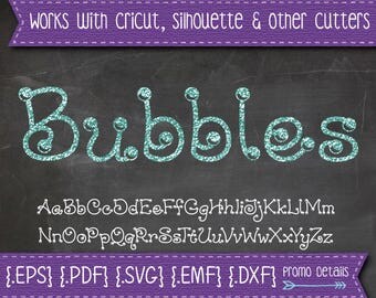 Bubble font | Etsy