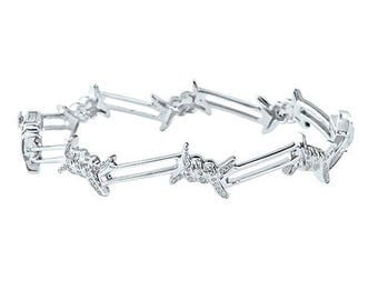 Barbed wire bracelet | Etsy