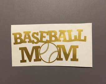 Baseball mom decal | Etsy