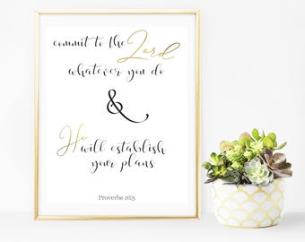 Proverbs 16 3 | Etsy