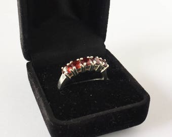 Antique garnet ring | Etsy