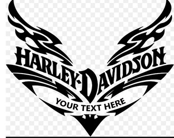 Harley davidson decal | Etsy