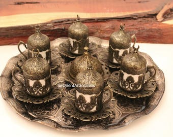 Turkish coffee set | Etsy