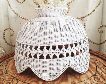 Wicker lamp shade | Etsy