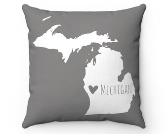 Michigan pillow | Etsy