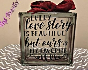 Custom glass blocks | Etsy