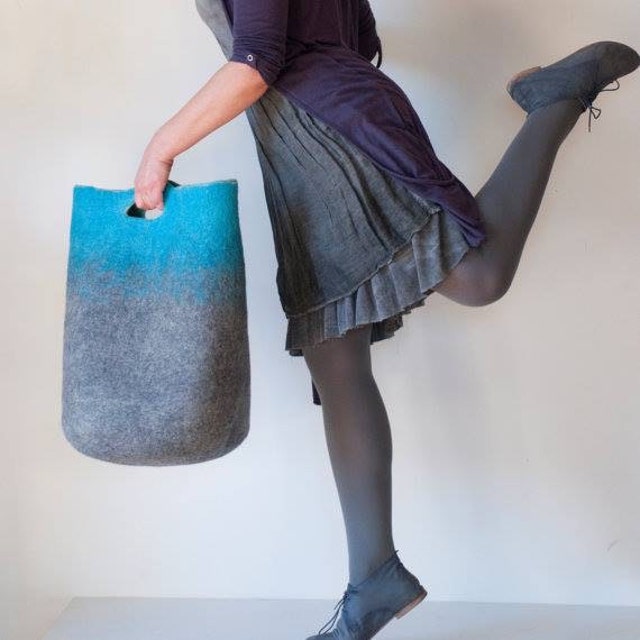 Art for Home: Felted Wool Accessories Decor Storage by vaivanat