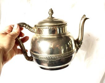 Silver plate teapot | Etsy