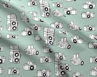 Retro Camera Fabric Make It Snappy By Pennycandy Vintage