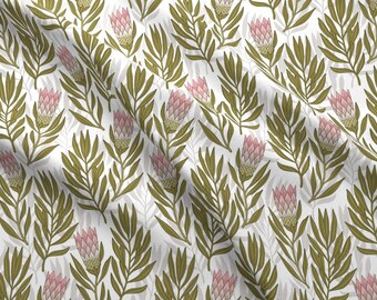 Protea fabric | Etsy
