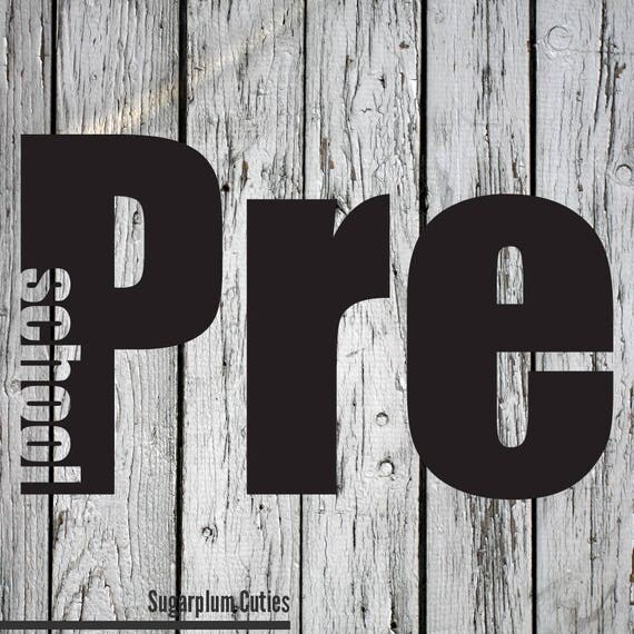 Items similar to SVG, PNG, DXF Cut File, Preschool, PreK, First Day of ...