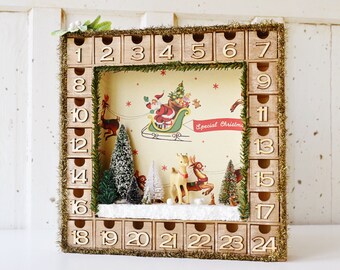 Wooden advent calendar | Etsy