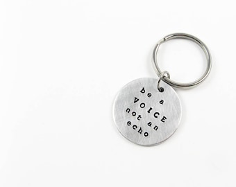 Quote keychain | Etsy