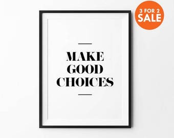 Make good choices | Etsy