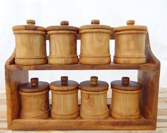 Wood spice rack | Etsy