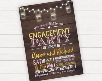 Rustic invitation | Etsy