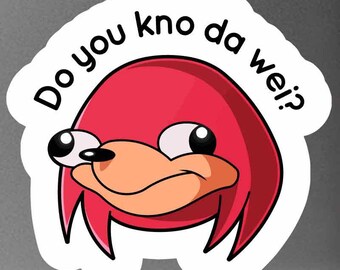 Knuckles sticker | Etsy