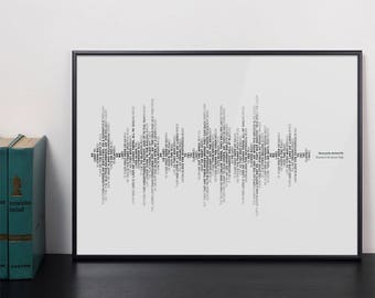 Sound wave art | Etsy
