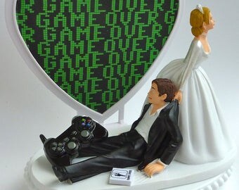 Video game wedding cake topper | Etsy