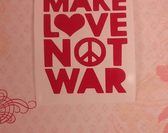 Make love not war | Etsy
