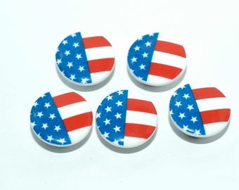 American flag button | Etsy