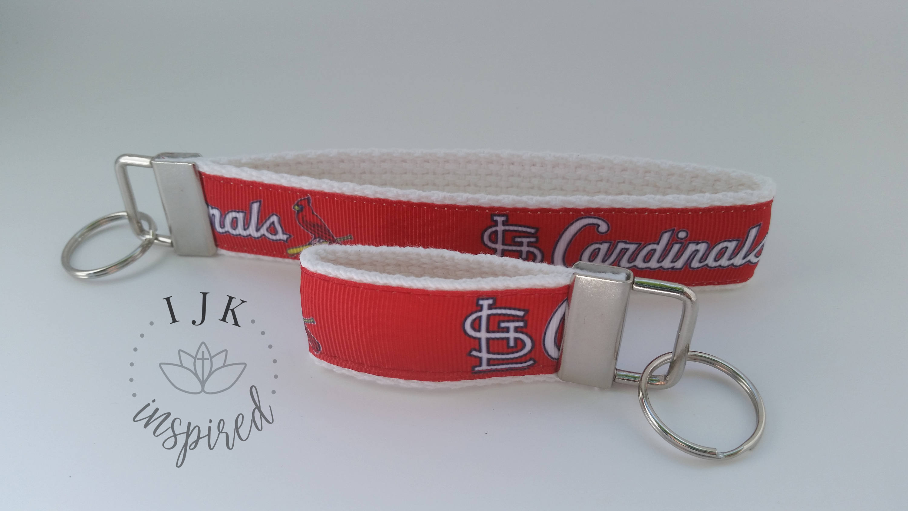 St. Louis Cardinals Keychain fabric key chain key wrislet